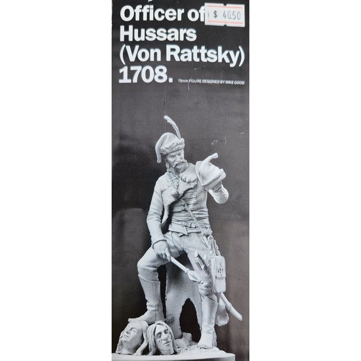 Poste Militaire [MG75/03] Officer of Von Rattsky Hussars - 1708, 75mm ...