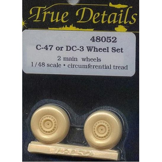 True Details [48052] C-47/DC-3 main wheels, 1/48 – Model Matters