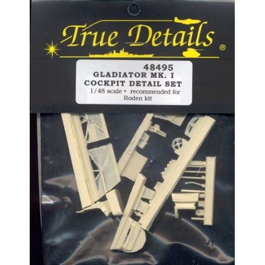True Details [48495] Gladiator Mk.I cockpit set, 1/48 – Model Matters