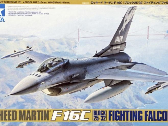 Tamiya [61101] Lockheed Martin F-16C Block 25/32 Falcon, 1/48 ...