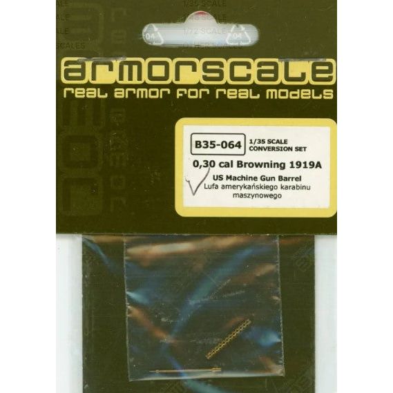 Armorscale [B35-064] 0,30 cal Browning 1919 US Machine Gun Barrel, 1/3 ...