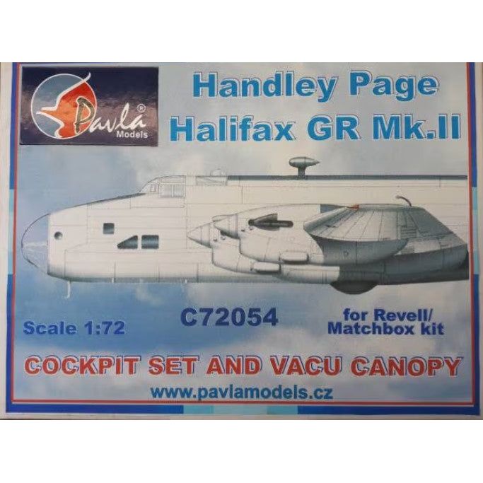 Pavla [C72054] Halifax GR.Mk.II cockpit & canopy, 1/72 – Model Matters