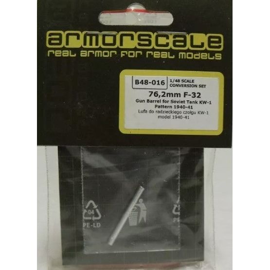 Armorscale [B48-003] 76,2mm F-34 barrel for T-34/76, 1/48 – Model Matters