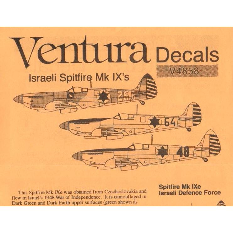 Ventura [V4858] Israeli Spitfire Mk.IX, 1/48 – Model Matters