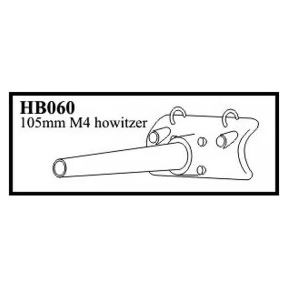 CMK [HB060] 105mm M4 Howitzer barrel & mantlet for M4A3/105 Sherman, 1 ...