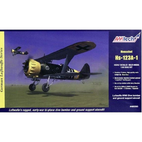 AMtech, [489203], Henschel Hs-123A-1, 1/48 – Model Matters