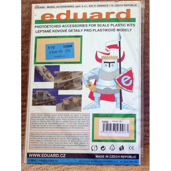 Eduard, [53008], U-Boat Type-VII detail set, 1/72 – Model Matters
