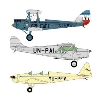 Lift Here [755-LH] Sporties: Three Yugoslav Pre-war Light Planes, 1/72 ...