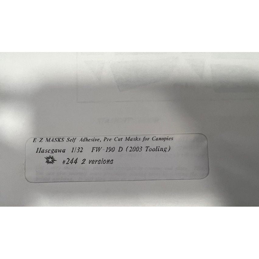 EZ Mask [#224] Fw-190D masks, 1/32, – Model Matters