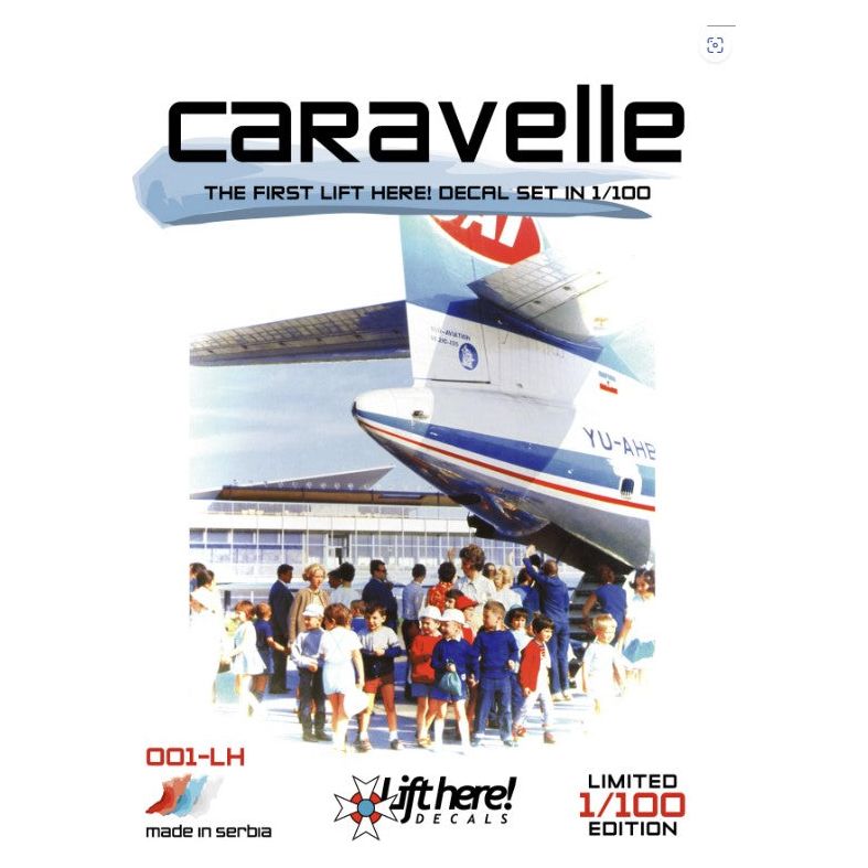 Lift Here [001-LH] Caravelle: in JAT markings, 1/100 ↨ – Model Matters
